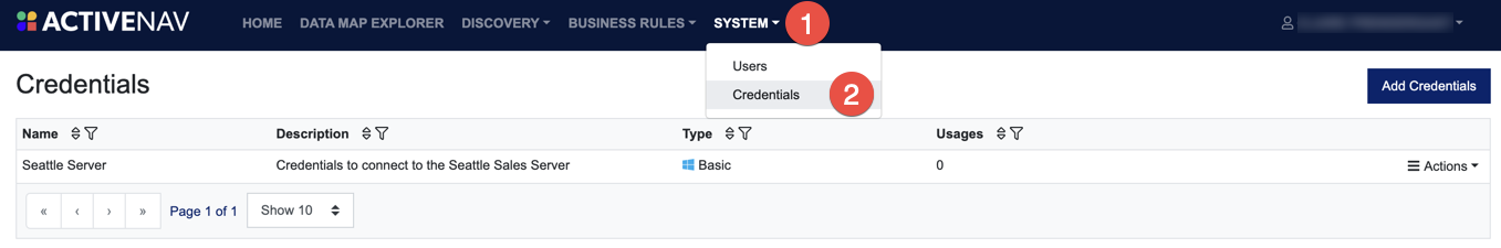 Adding Basic Credentials